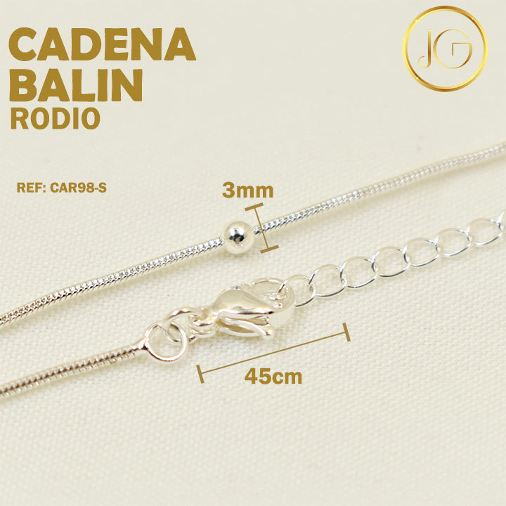 CADENA COLA RATON 3 MM SILVER – BisuteriaJG