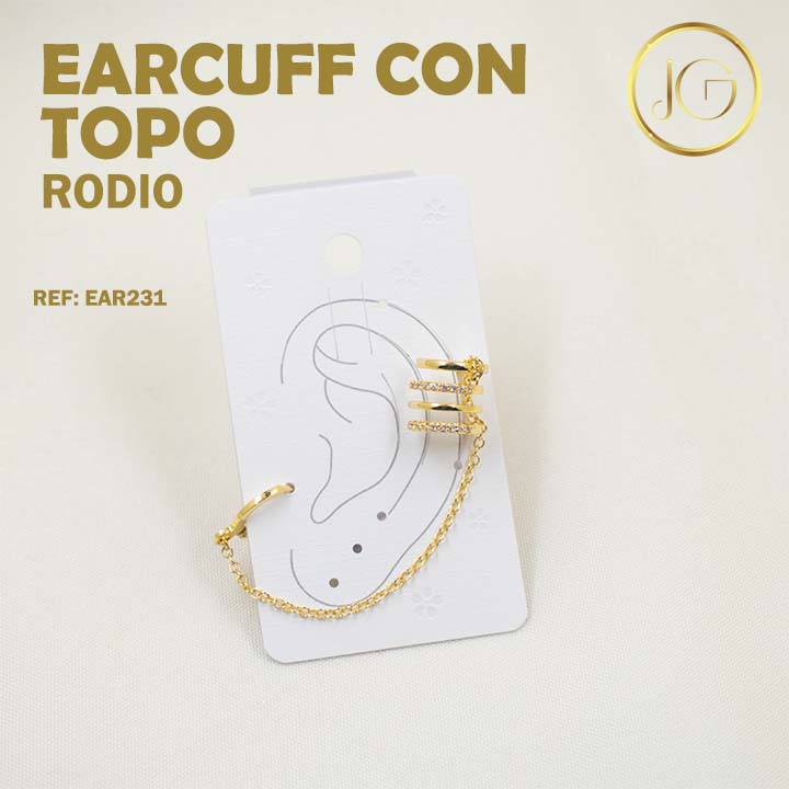 EAR CUFF CADENA TOPO – BisuteriaJG